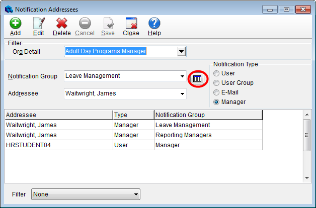 Creating a Notification Group